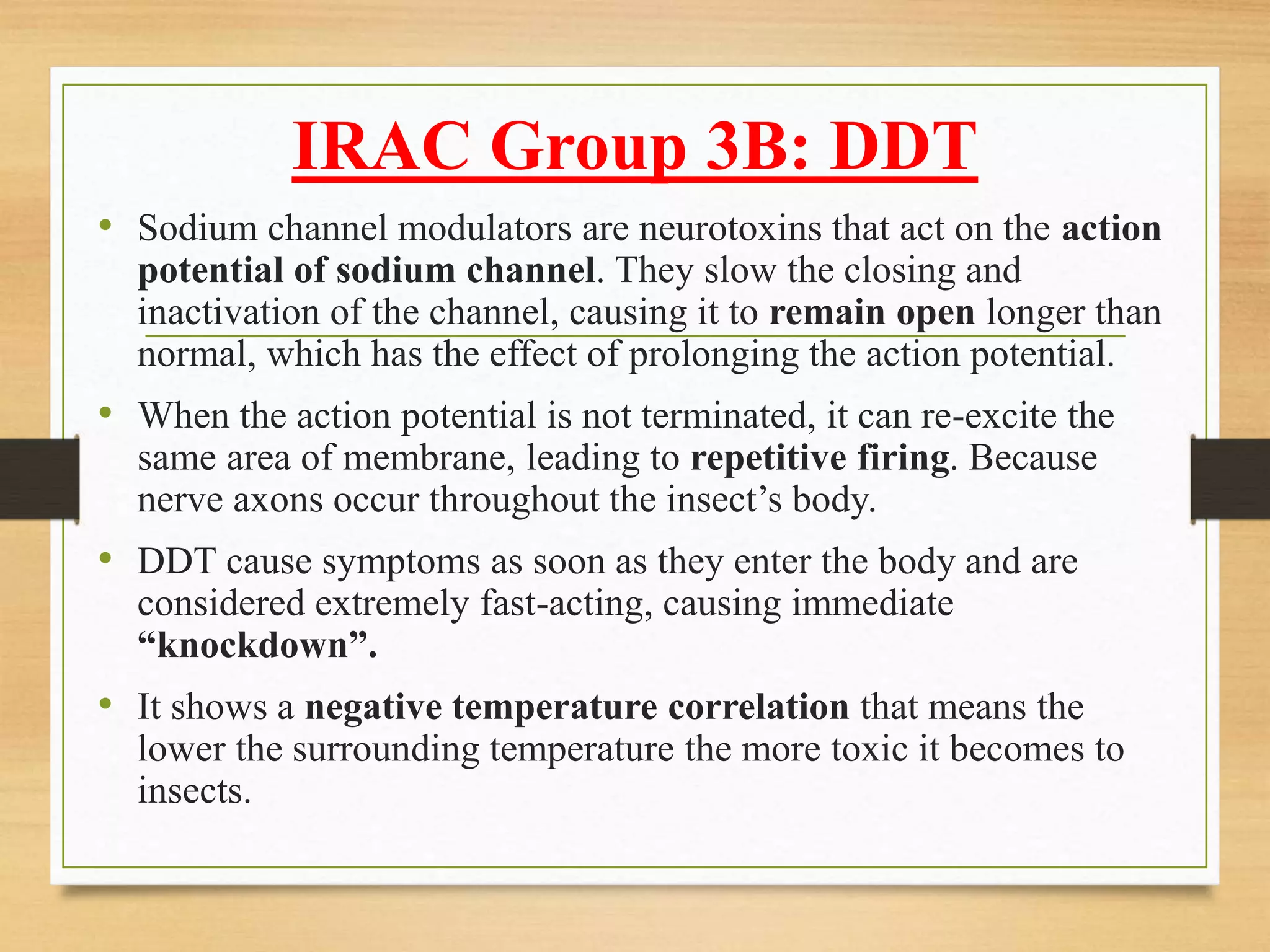 History of DDT & Theories of DDT mode of action | PPTX