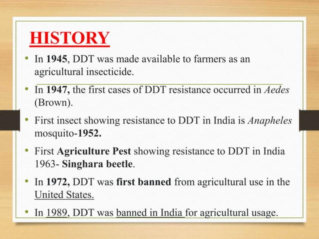 History of DDT & Theories of DDT mode of action | PPTX