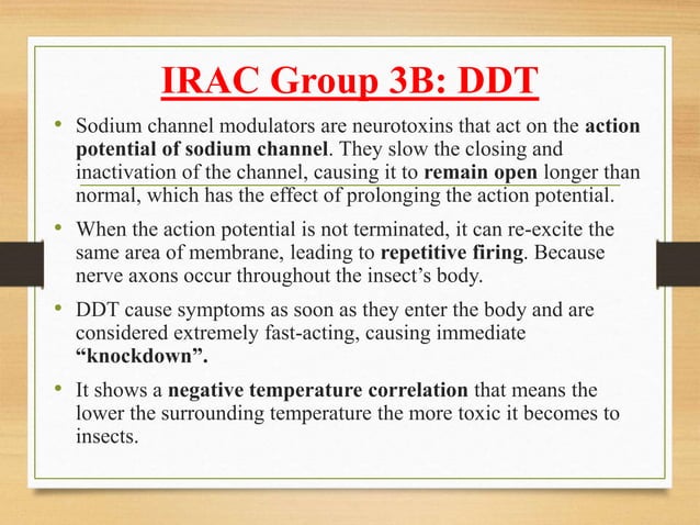 History of DDT & Theories of DDT mode of action | PPTX