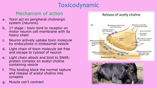 toxicology of Botulinum toxin and Botulism | PPTX