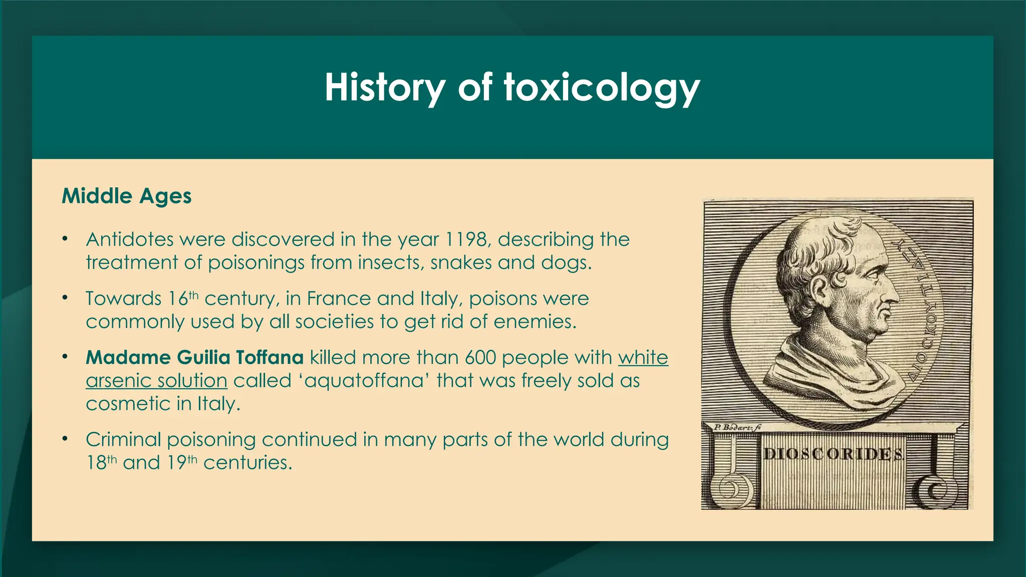 Introduction to General Toxicology: History, Classification and ...