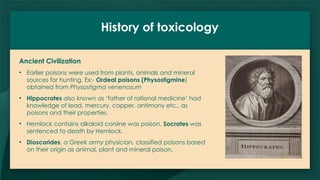 Introduction to General Toxicology: History, Classification and ...