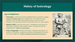 Introduction to General Toxicology: History, Classification and ...