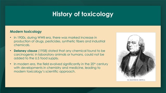 Introduction to General Toxicology: History, Classification and ...