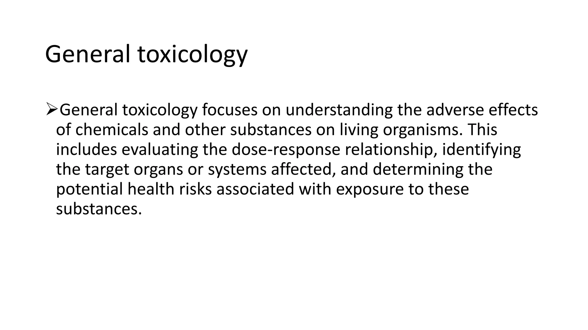 Toxicology types and definition.pptx | Chemistry | Science