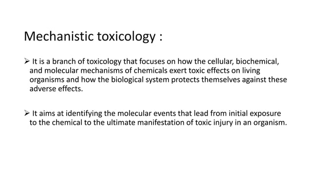 Toxicology types and definition.pptx | Chemistry | Science