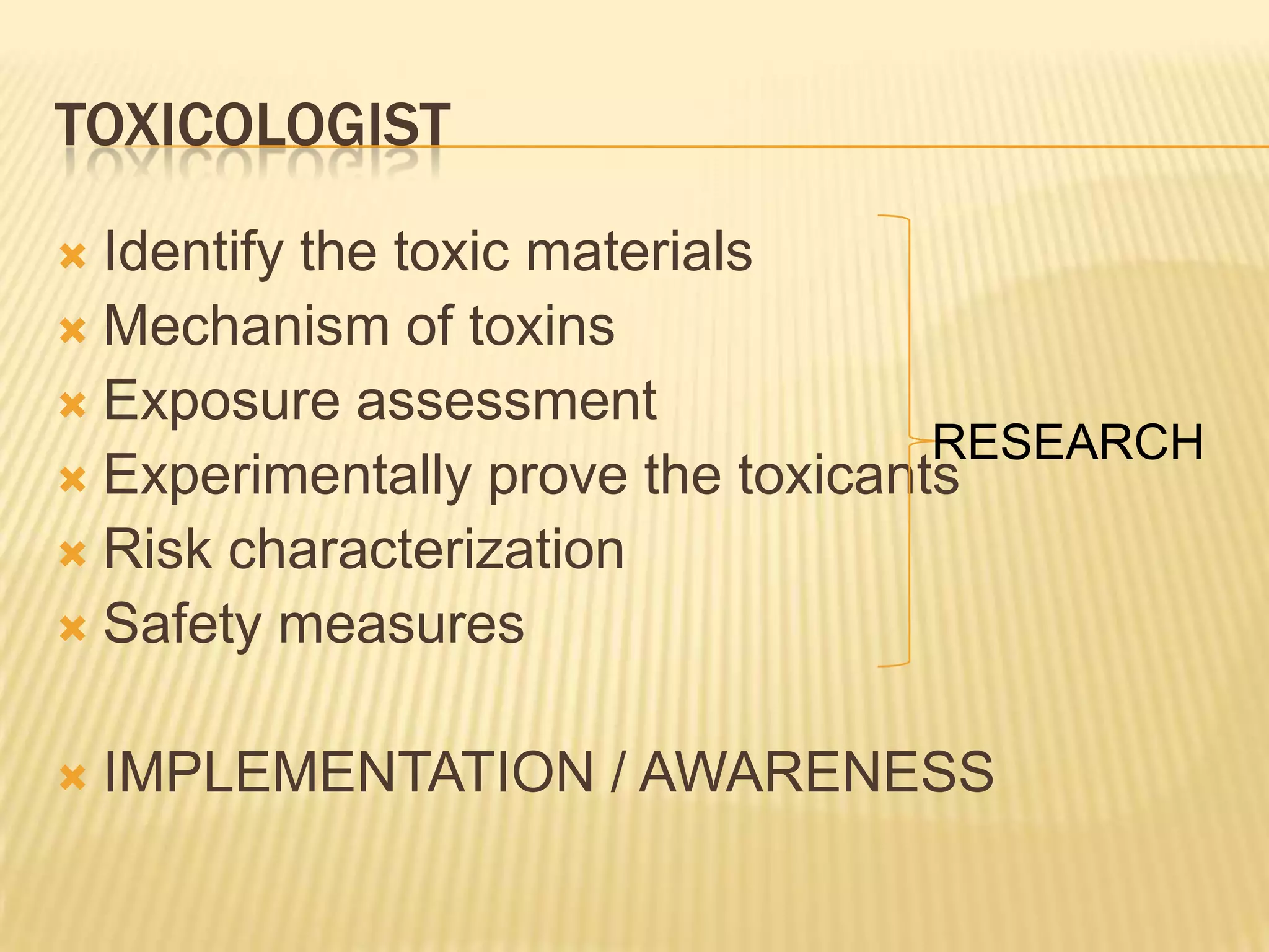 Toxicology | PPTX