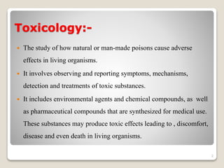 Toxicoloy | PPTX
