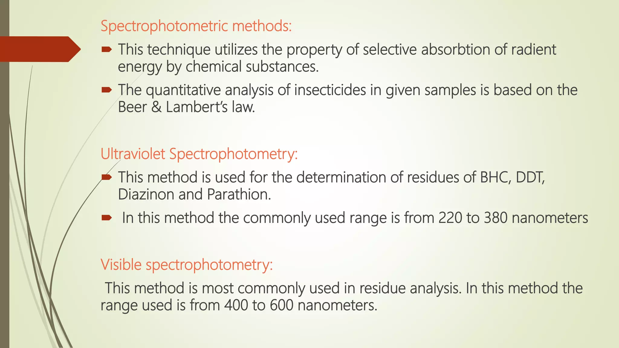 Sampling, extraction, cleanup and estimation of insecticide residue by ...
