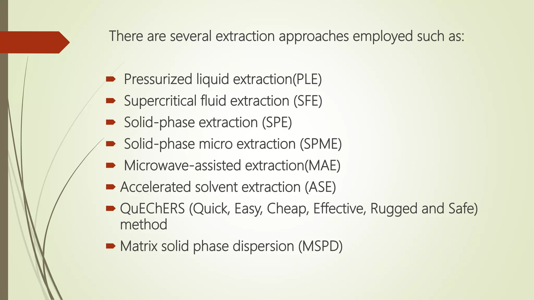 Sampling, extraction, cleanup and estimation of insecticide residue by ...