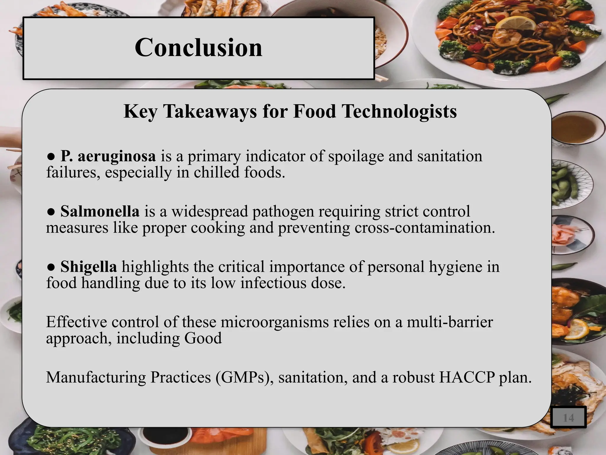 Pseudomonas aeruginosa salmonella shigella food spoilage and pathogens ...