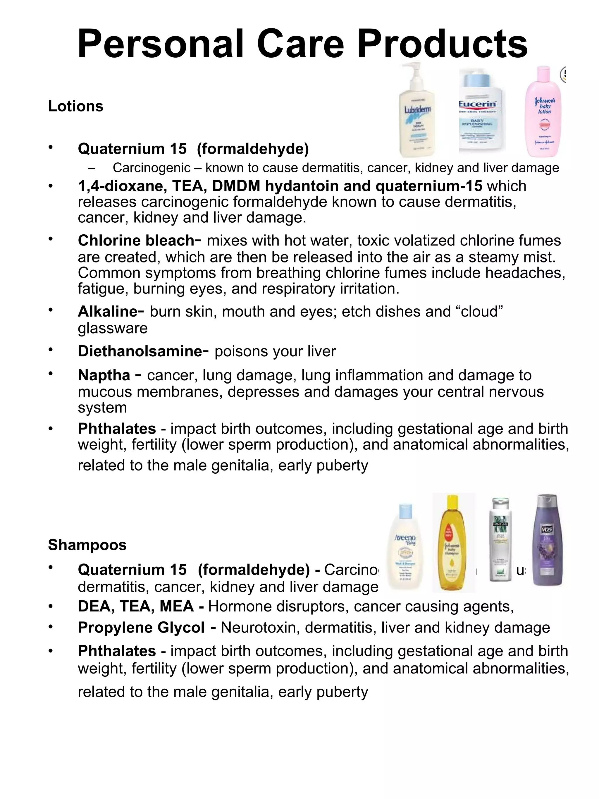 Toxic Products Presentation | PPT