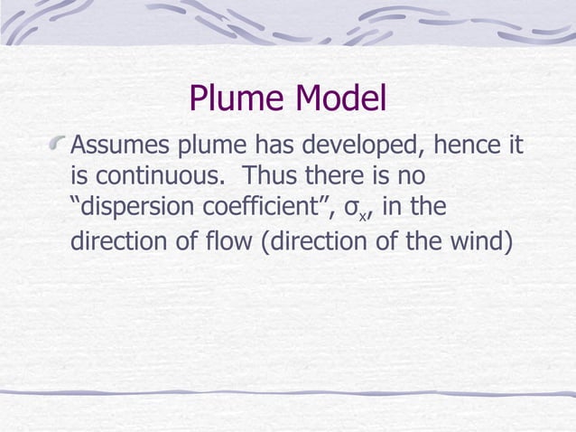 Toxic Release And Dispersion Models | PPT