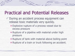 Toxic Release And Dispersion Models | PPT
