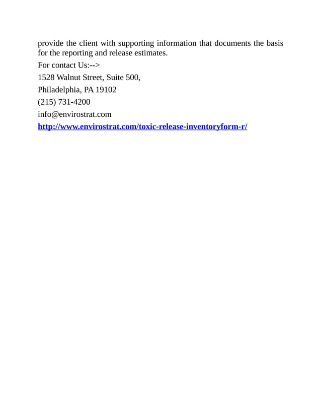 Toxic release inventory | PDF