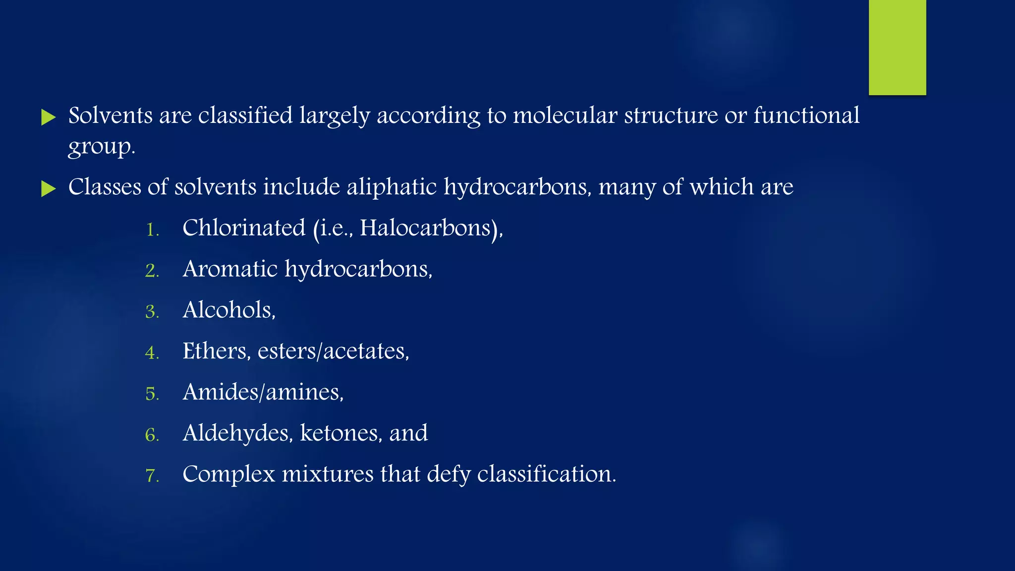 Toxic responses of solvents and vapours | PPTX