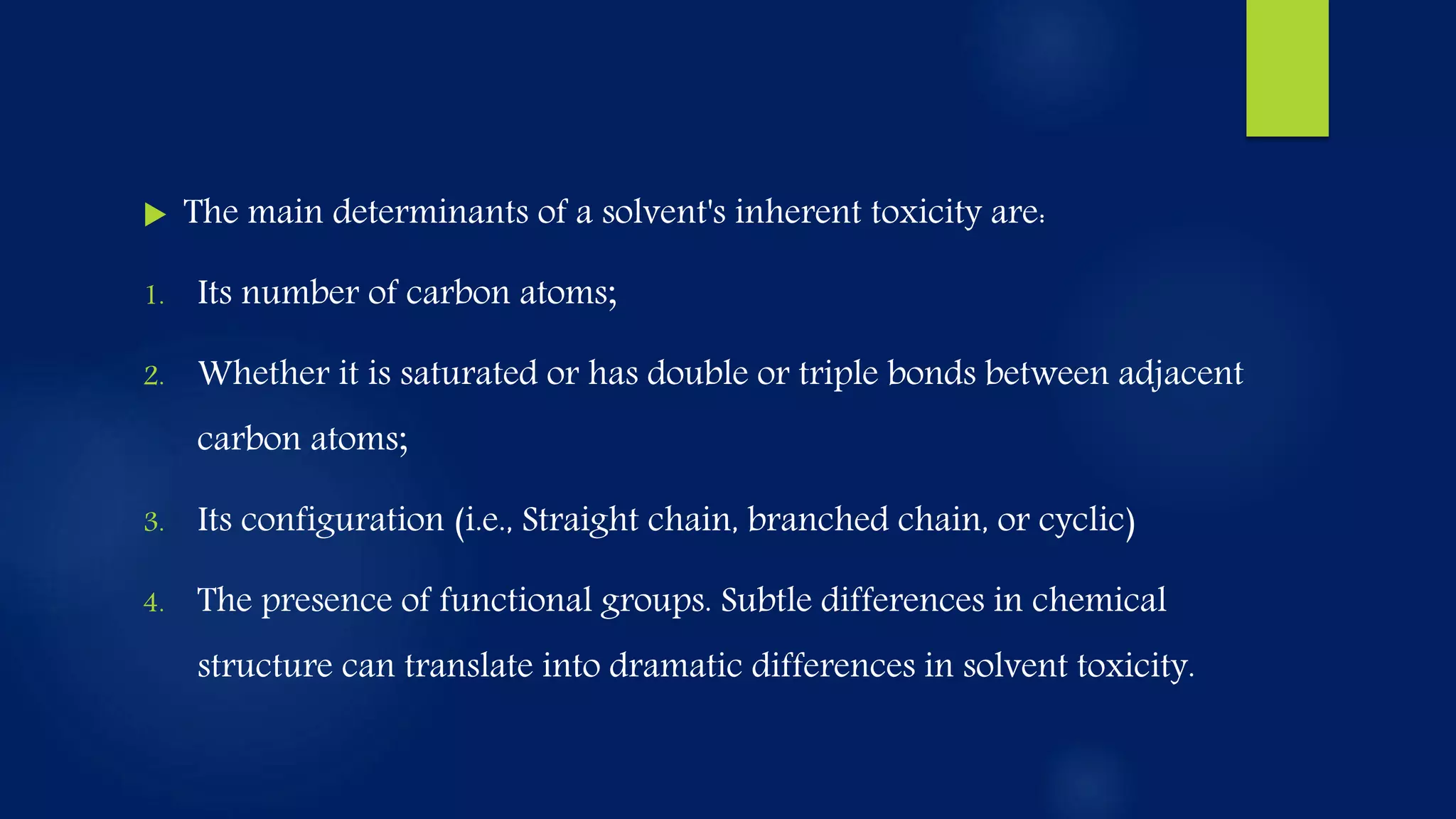 Toxic responses of solvents and vapours | PPTX