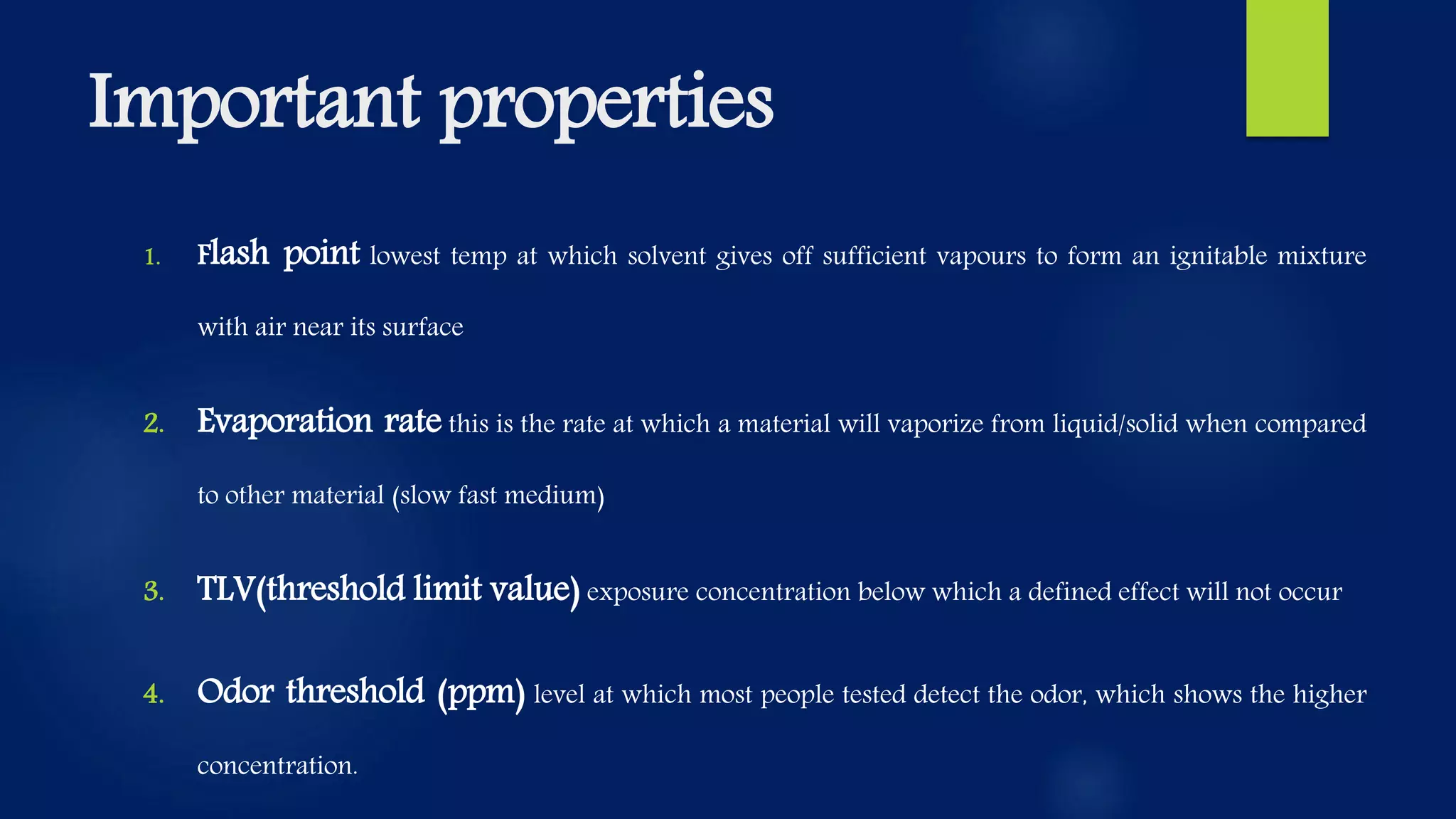 Toxic responses of solvents and vapours | PPTX