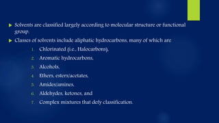Toxic responses of solvents and vapours | PPTX