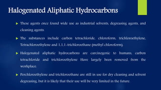 Toxic responses of solvents and vapours | PPTX
