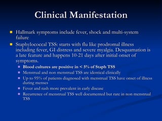 Toxic shock syndrome | PPT