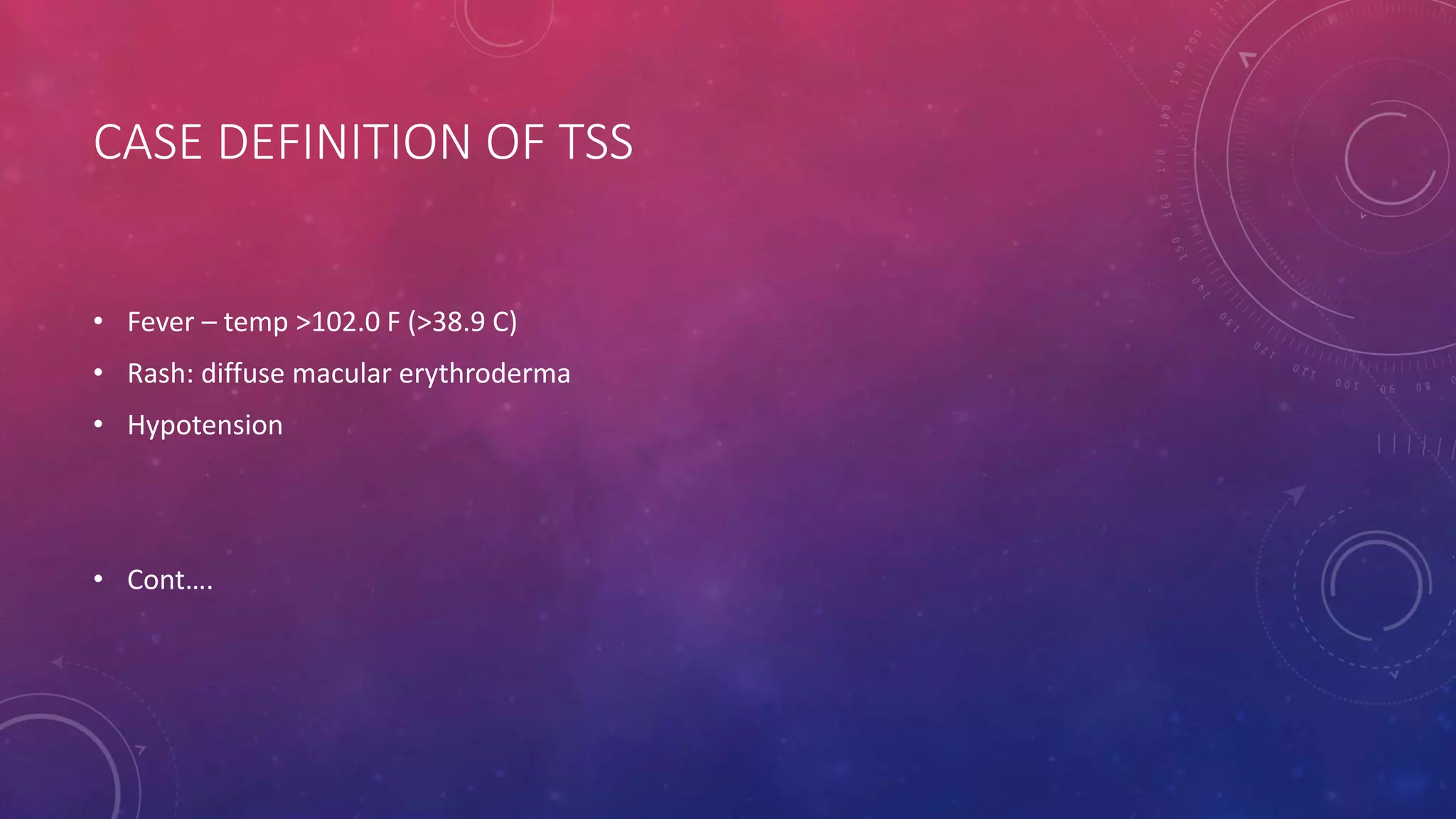 Toxic Shock Syndrome Ppt