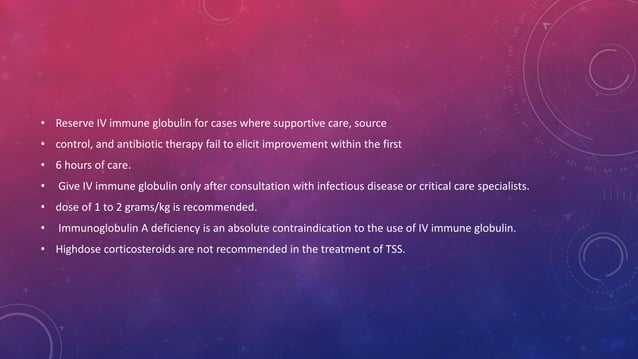 Toxic Shock Syndrome Ppt
