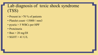 Toxic shock syndrome by Suramya babu | PPT