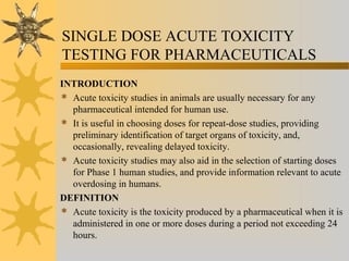 Toxic studies | PPT