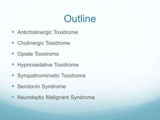 Toxidromes | PPTX