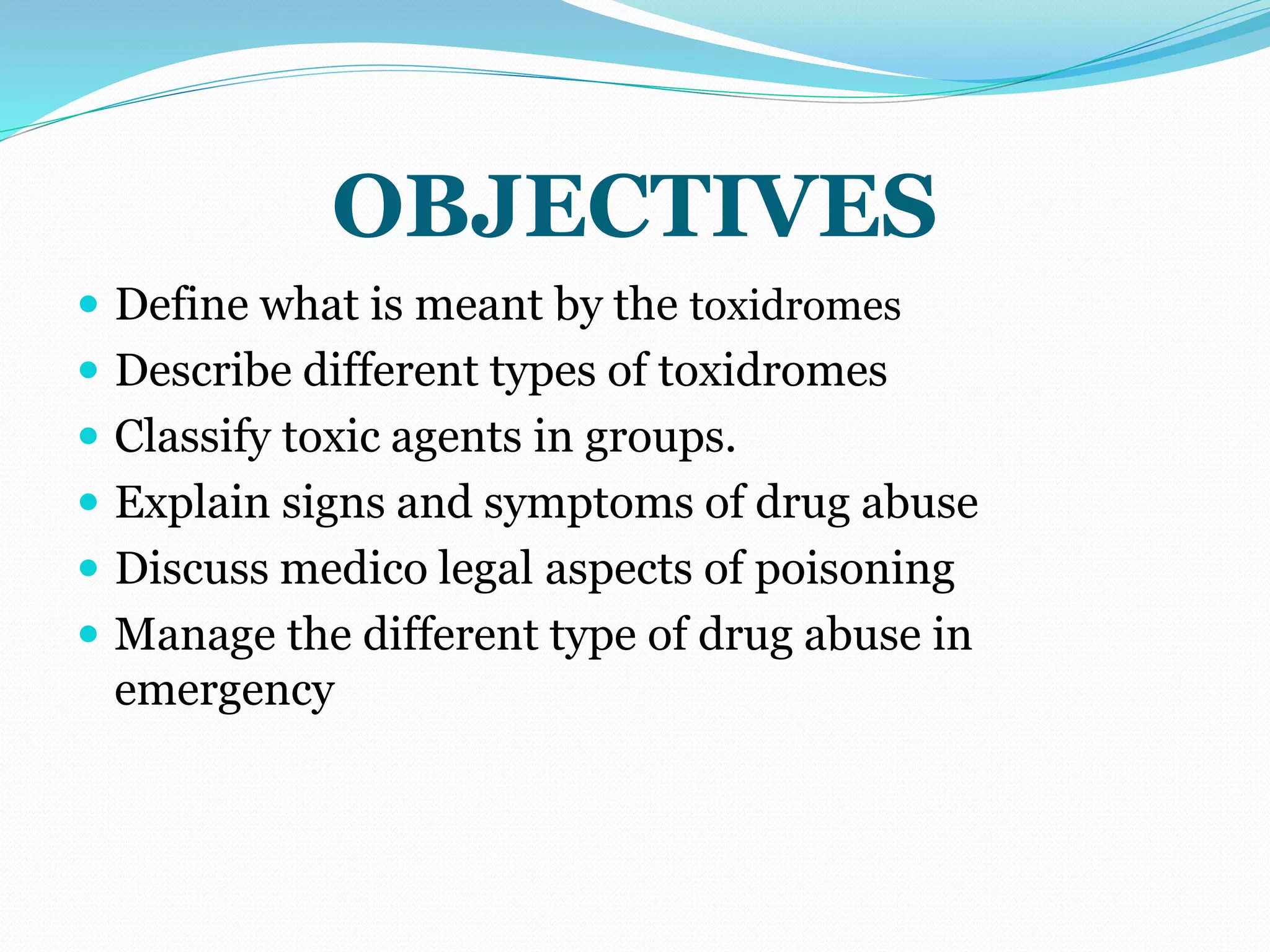 Toxidromes | PPTX