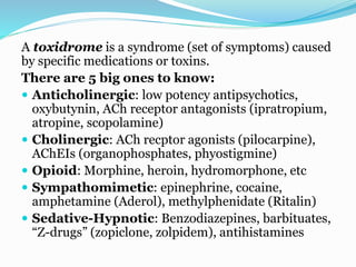 Toxidromes | PPT