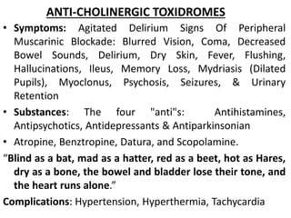 Toxidromes | PPTX