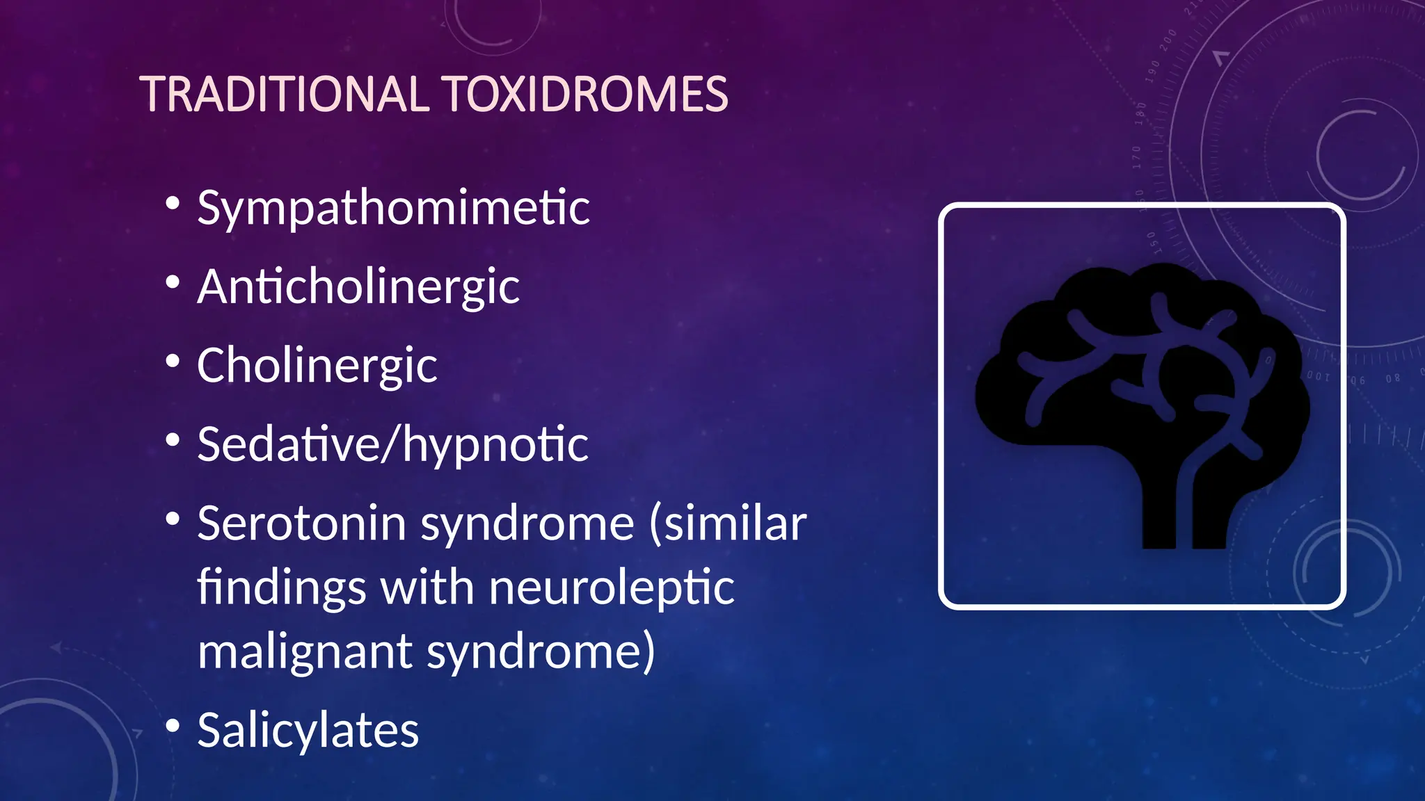 Toxidromes/ Poison Syndromes, signs & symptoms.pptx
