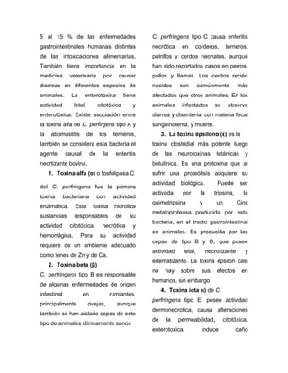 Toxiinfeccion por clostridium perfringens en humanos.. | PDF