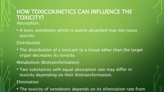 Toxikokinetics | PPTX