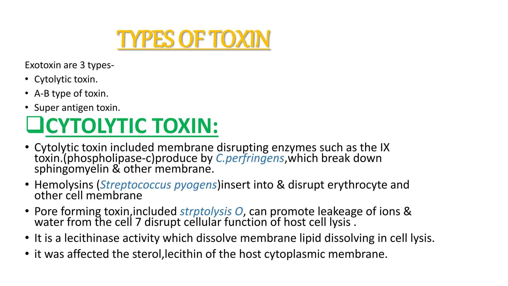 Toxin(Bacterial Toxin) || Microbiology || | PPTX