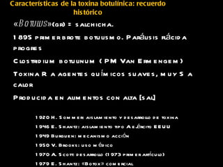 Toxina botulínica | PPT