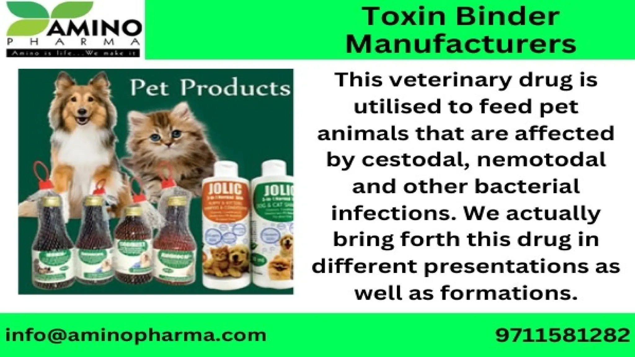 Toxin Binder Manufacturers (Amino Pharma) | PPT