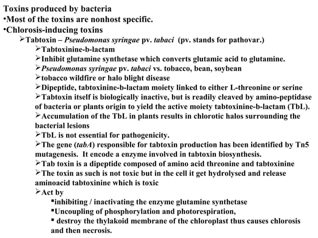 Toxins and enzymes in plant diseases | PPT | Chemistry | Science