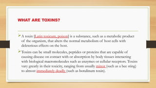 toxins by DrFarhan Abid Rana postgraduate | PPTX