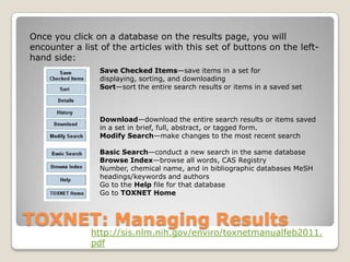 Toxnet | PPT
