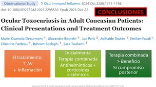 Toxocariasis ocular (Larva migrans, Toxocara canis y cati, helmintos ...