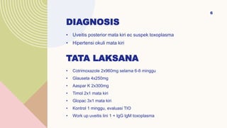 toxoplasmosis ocular caseeeeeeeeeeeeeeee | PPTX