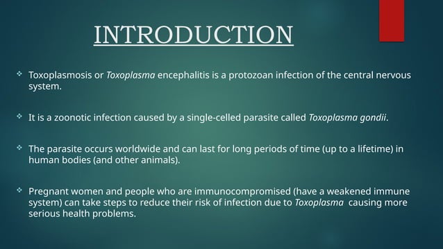 Toxoplasmosis. pptx | PPTX