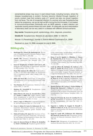 Toxoplasmosis -Ciclo biológico.Quistes pdf | PDF