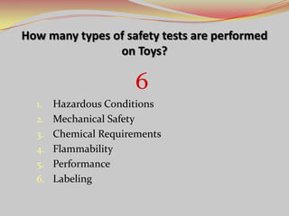 Toy Safety Presentation | PPTX