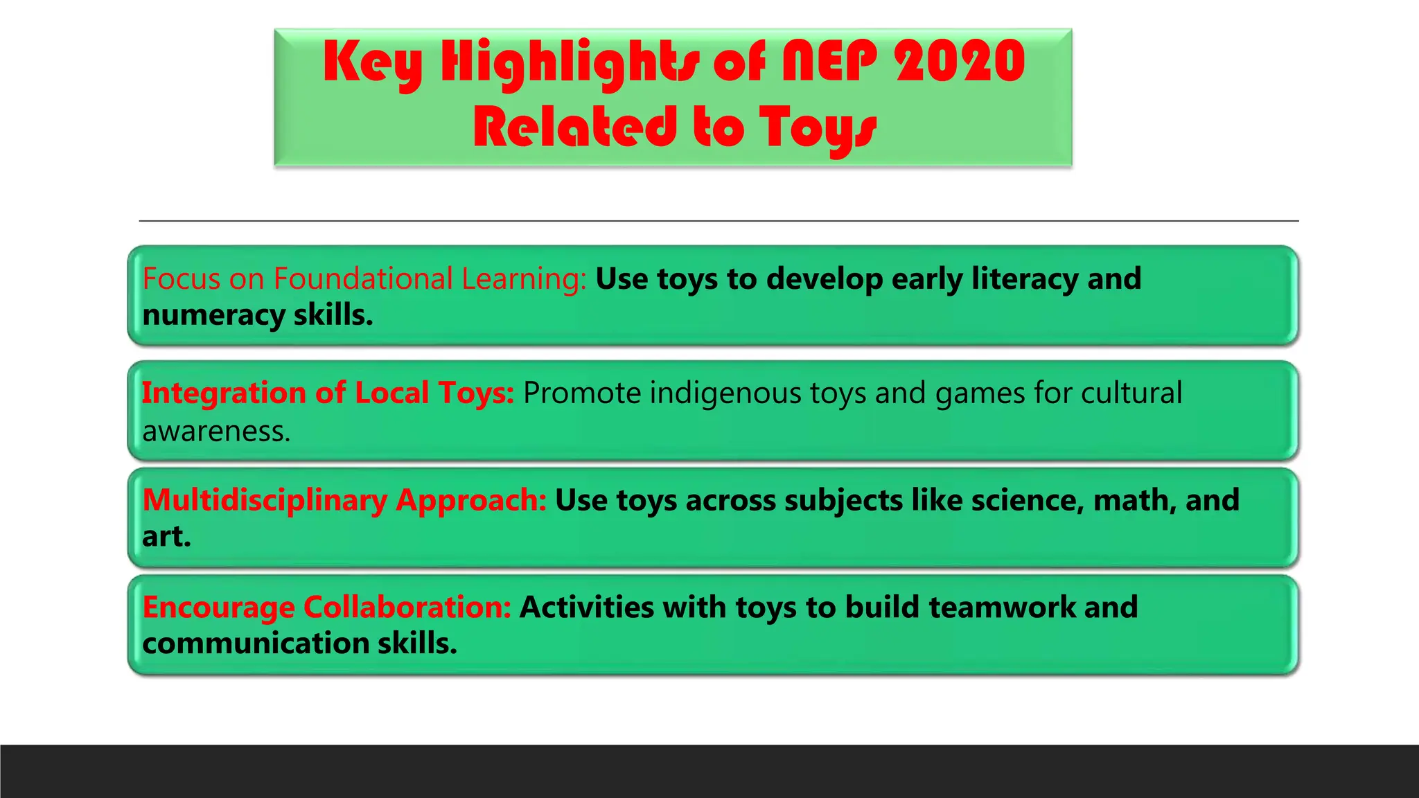 Toy-Based Pedagogy as per NEP 2020 tawheed ppt.pdf
