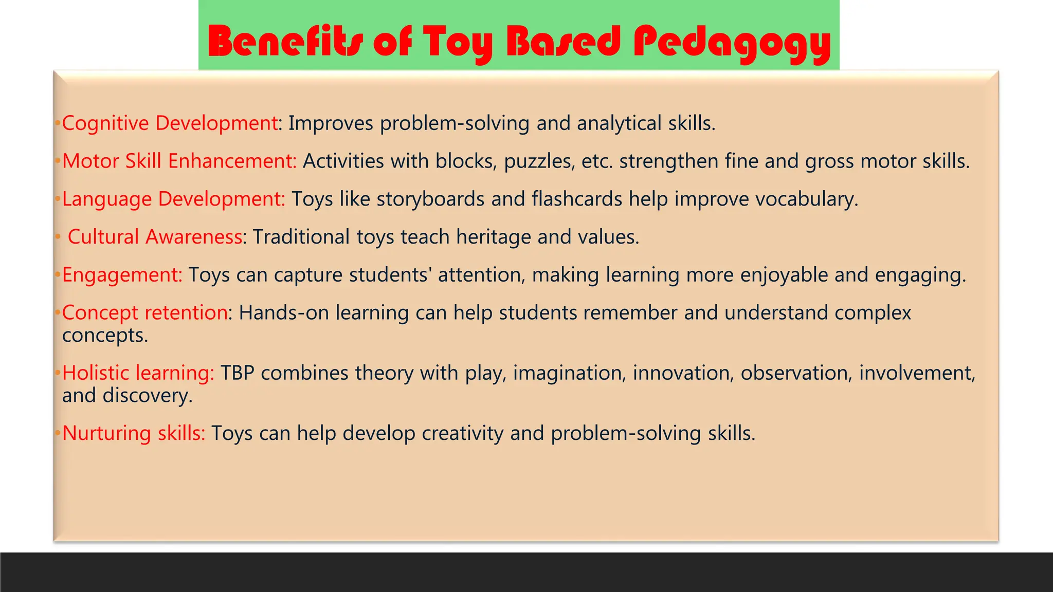 Toy-Based Pedagogy as per NEP 2020 tawheed ppt.pdf
