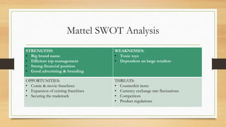 Toy brands & manufacturers group 13 | PPTX